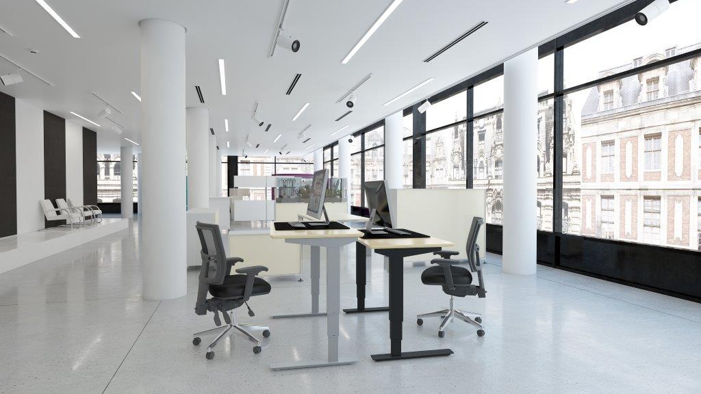 Series 37 Electric Dual Column Desk - Posture Depot