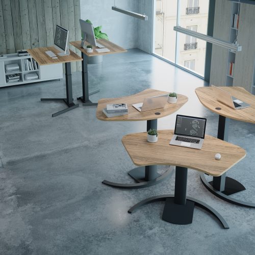 Series 19 Single Column Desk - Posture Depot