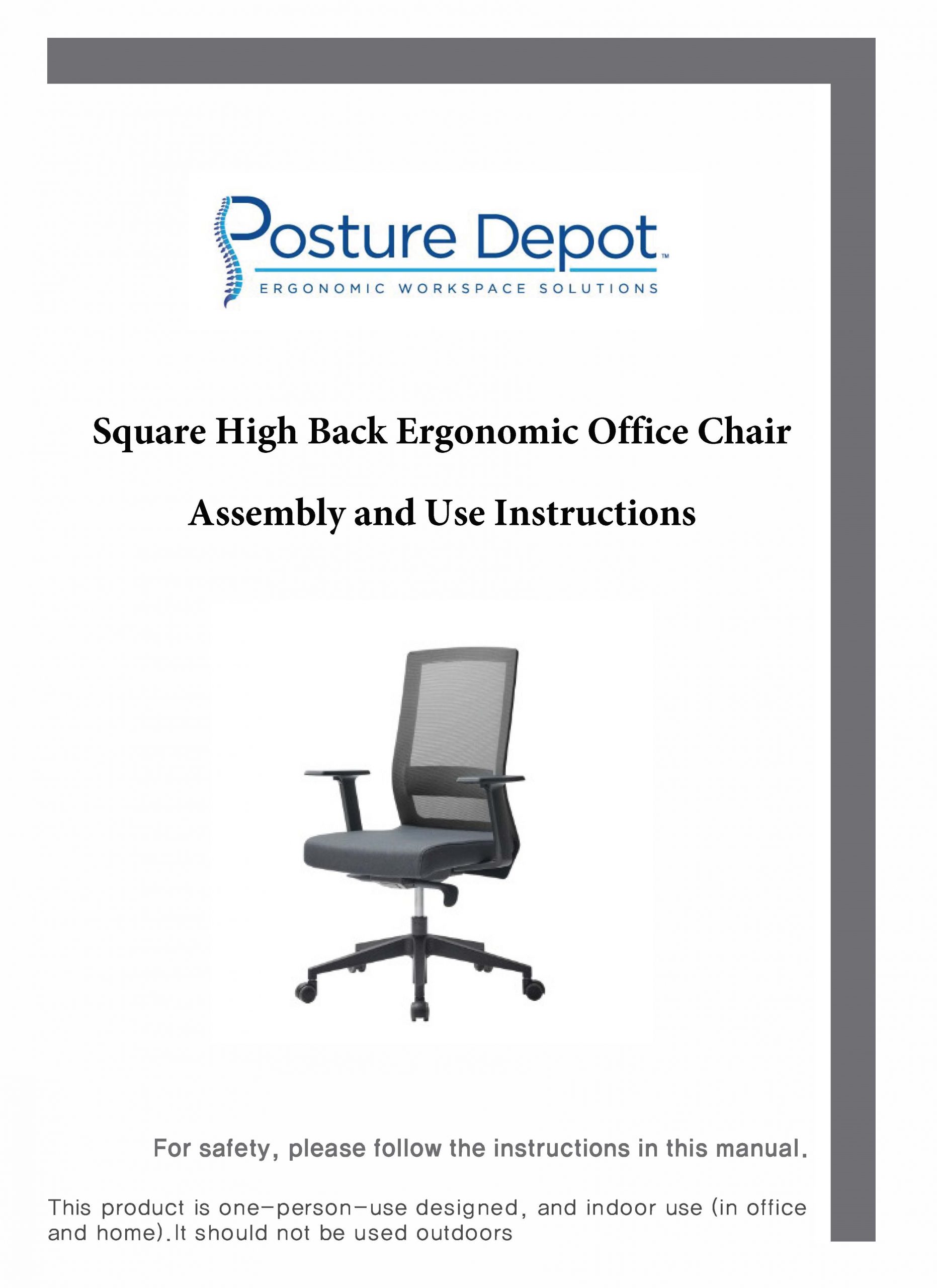 User Guides - Installation Manuals - Posture Depot